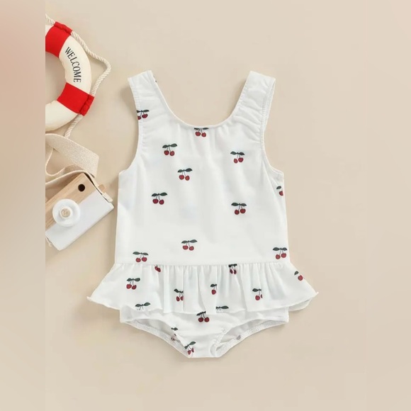 Swim | Cherry Print Baby Swimsuit | Poshmark